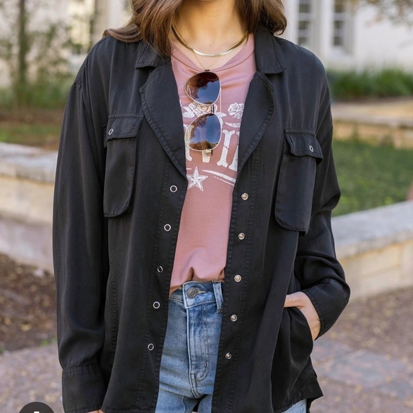 Grace & Lace | Jackets & Coats | Grace Lace Black Utility Jacket | Poshmark